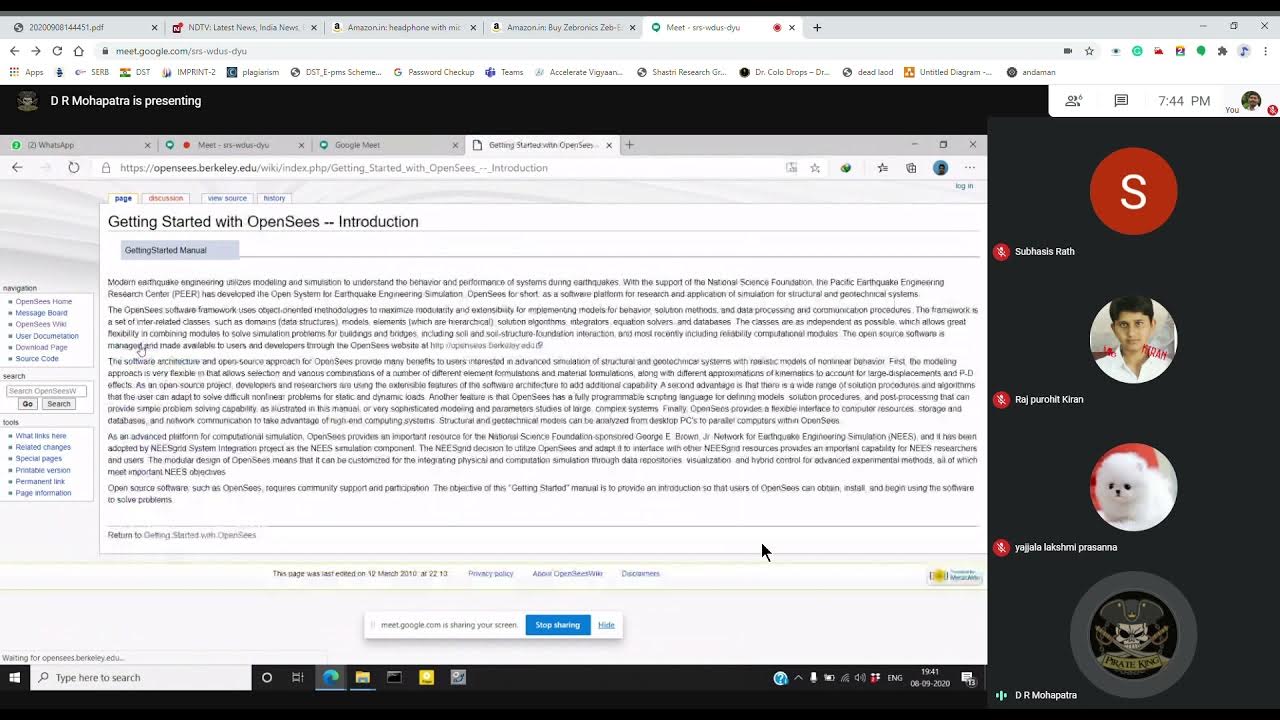 Opensees For beginners : Part 1/3 by Deepti - YouTube