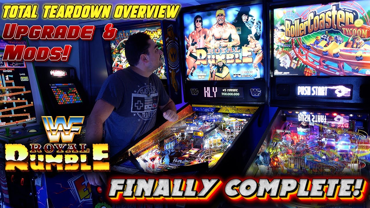 My WWF Data East Royal Rumble Pinball Machine is FINALLY COMPLETE ...