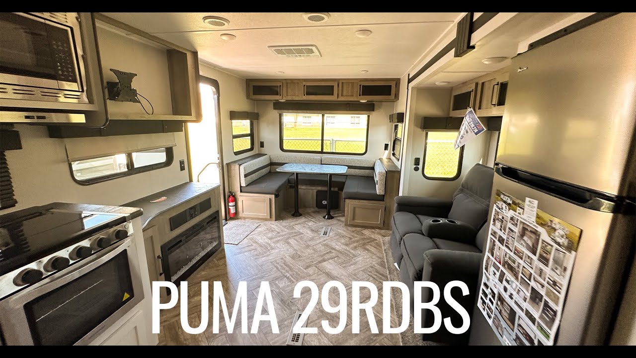 Puma 29RDBS - Rear dining travel trailer - YouTube