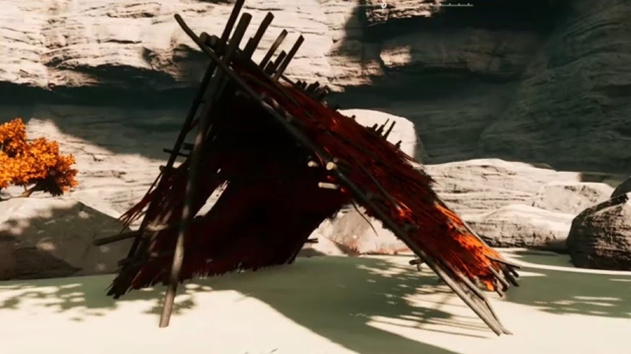 How to Build a Stick Tent in Nightingale - YouTube