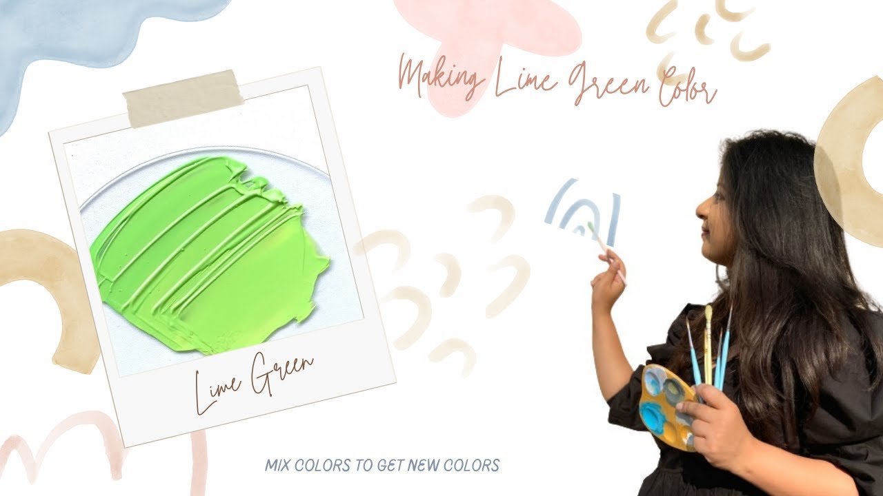 Color Mixing Tutorial || Lime Green || Step By Step - YouTube