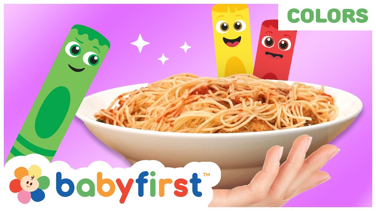 Toddler Learning Video | COLOR CREW MAGIC | Spaghetti Meatballs | How ...
