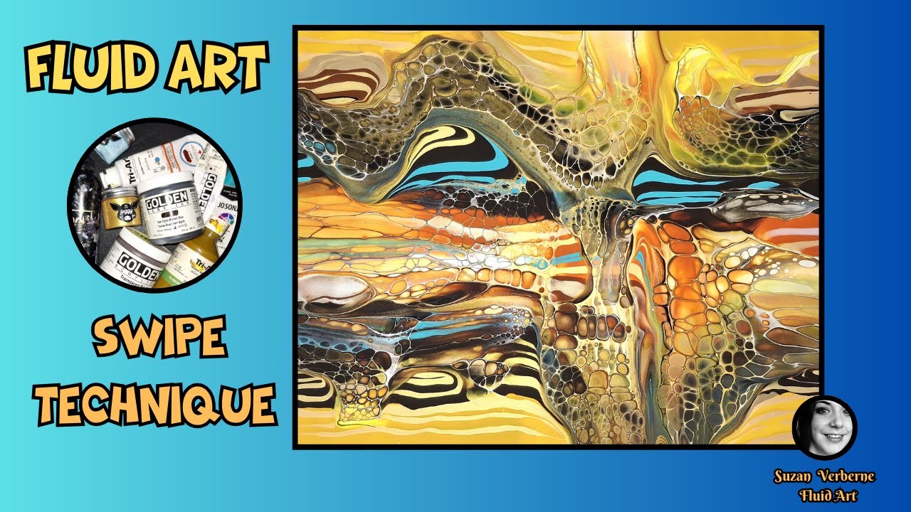 Fluid Art Swipe - Is it just paint... or can the lines tell you a story ...