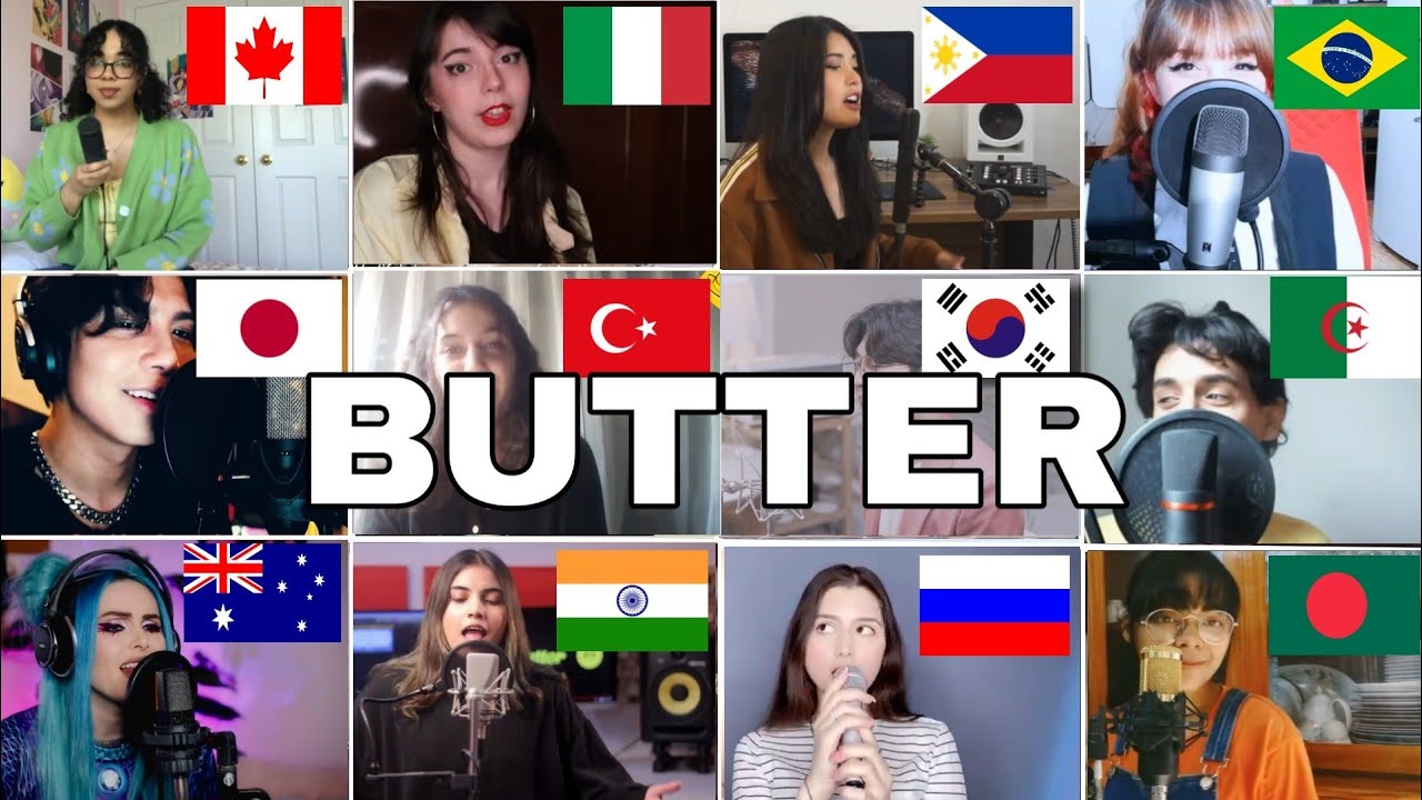 who Sang It Better : BTS (방탄소년단) 'Butter' ( 12 different countries ...
