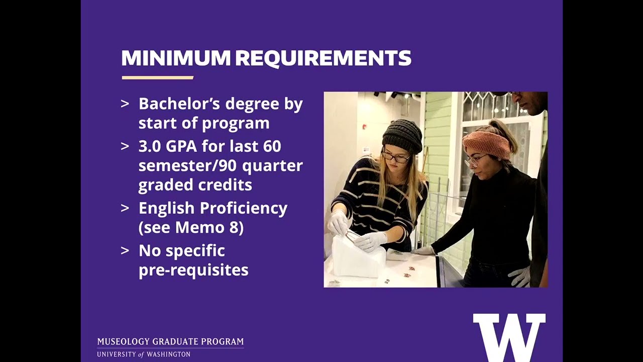 Applying to the UW Museology Graduate Program - YouTube