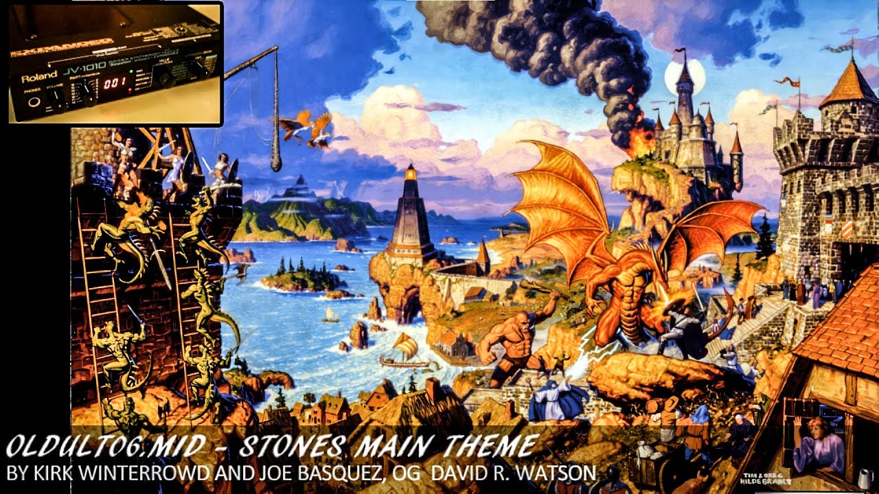 Ultima Online (1997) MIDI soundtrack OST on pro Roland synthesizer ...