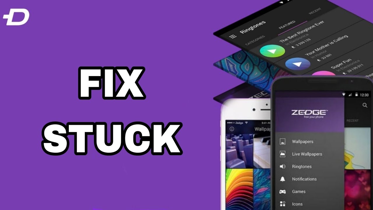 How To Fix And Solve Stuck On Zedge Wallpapers And Ringtones App ...