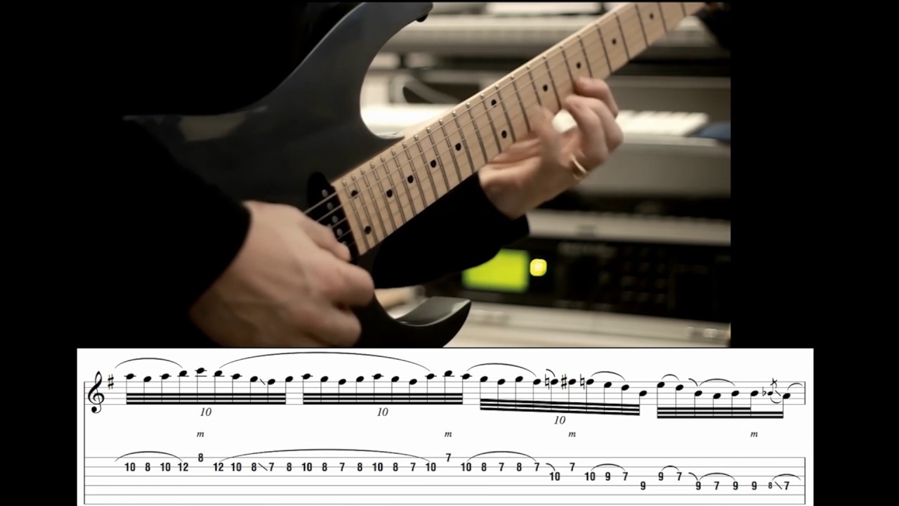 Joe Satriani - Time (Improvised solo w/ Tabs On Screen) - YouTube