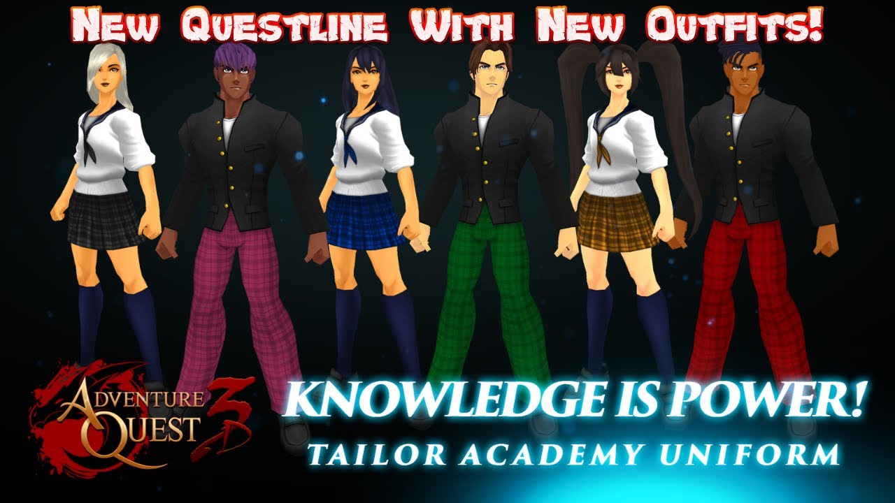 AQ3D New Questline With New FREE Outfits! Major Music Update ...