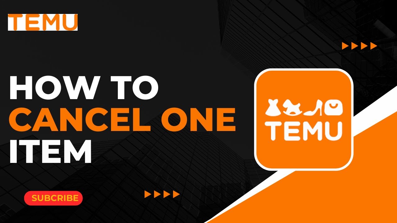 How to cancel one item on Temu ! - YouTube