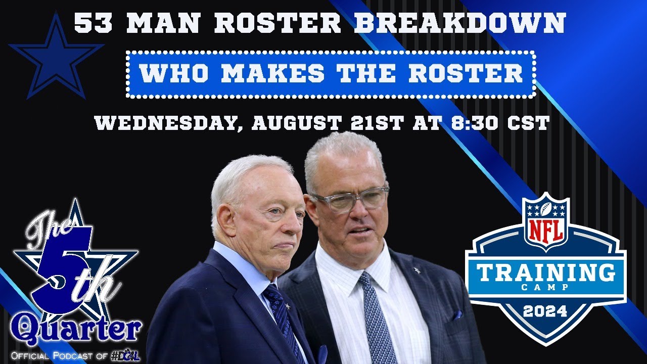 Final 53 Man Roster Breakdown: Dallas Cowboys - YouTube