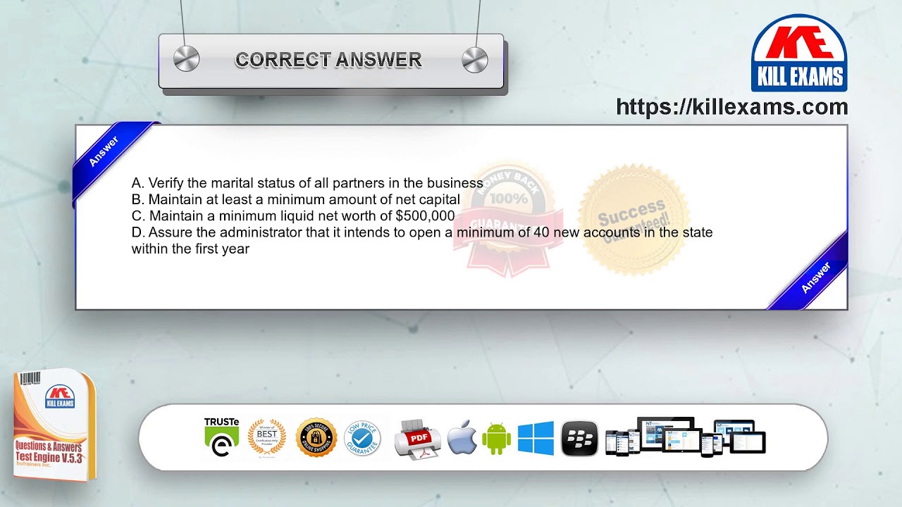 Series66 - NASD Series 66 Questions and Answers by Killexams.com - YouTube