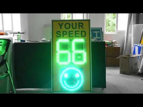 Solar LED Radar Speed Signs with emoji 2 - YouTube