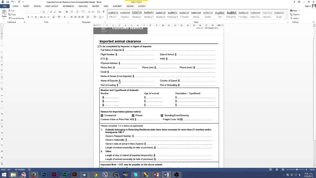 New Zealand Customs Form Explained - YouTube