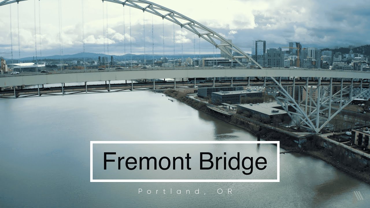 Portland, Fremont Bridge in 4K Aerial - YouTube