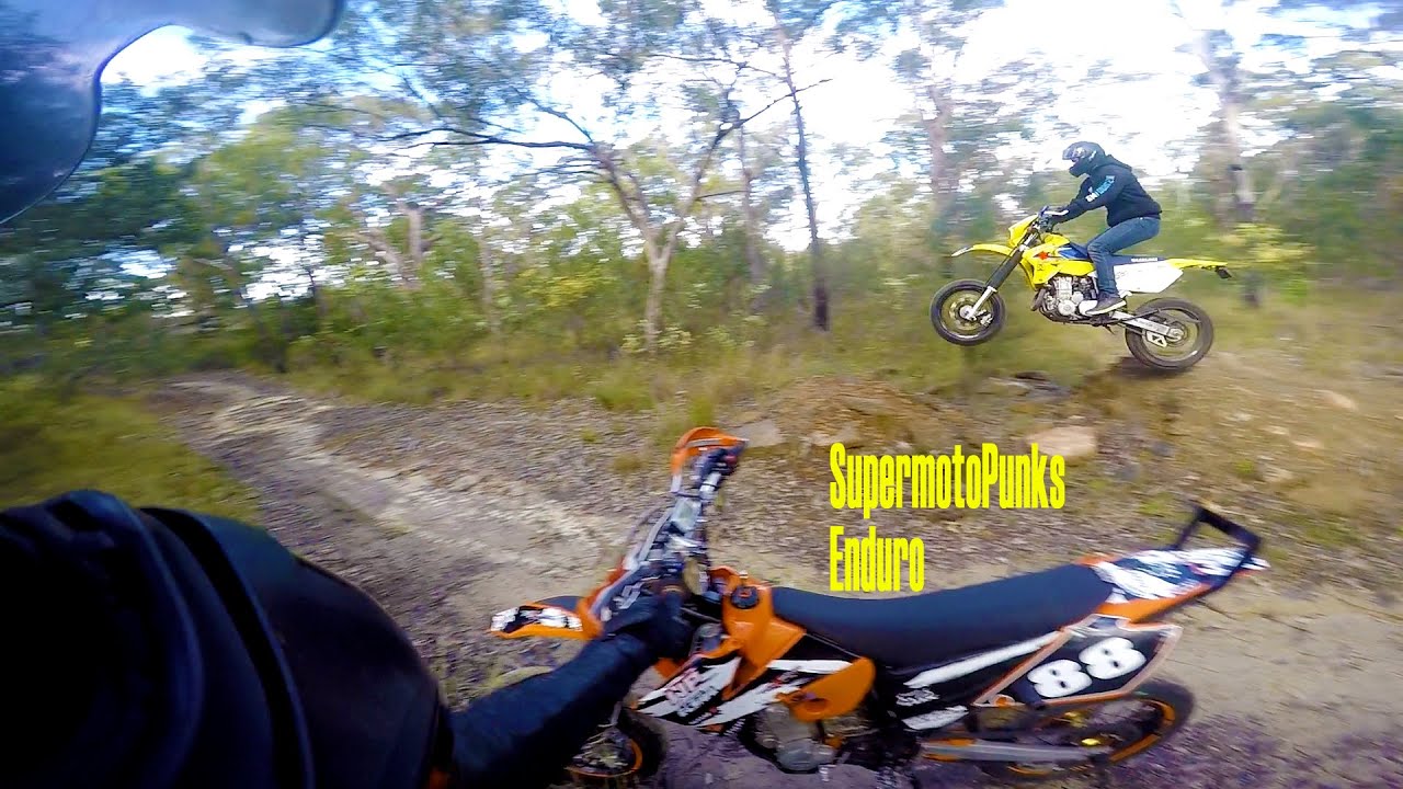 How To Properly Ride Enduro On A KTM 525 Exc SM | Supermoto Punks - YouTube