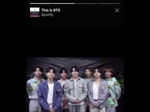 BTS MESSAGE ON SPOTIFY STORY - YouTube