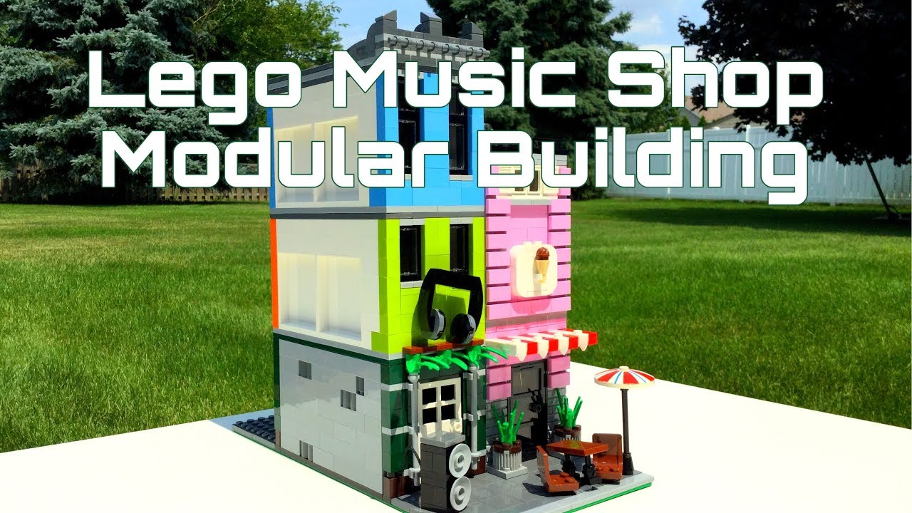 Lego Music Store Modular Building MOC - YouTube