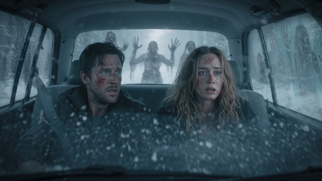 Stranded In Snow On Deserted Road, Their Car Stands As Sole Protection ...