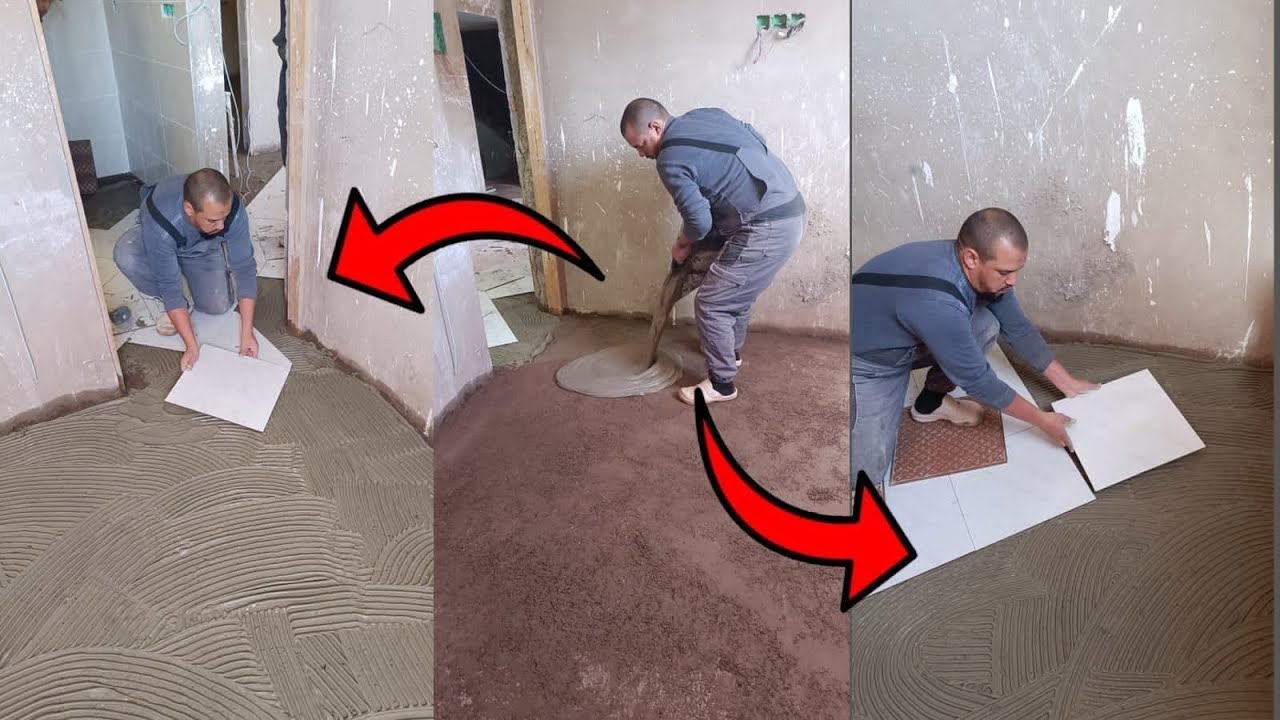 Amazing skills to install ceramic tiles in the bedroom at a 45 degree ...
