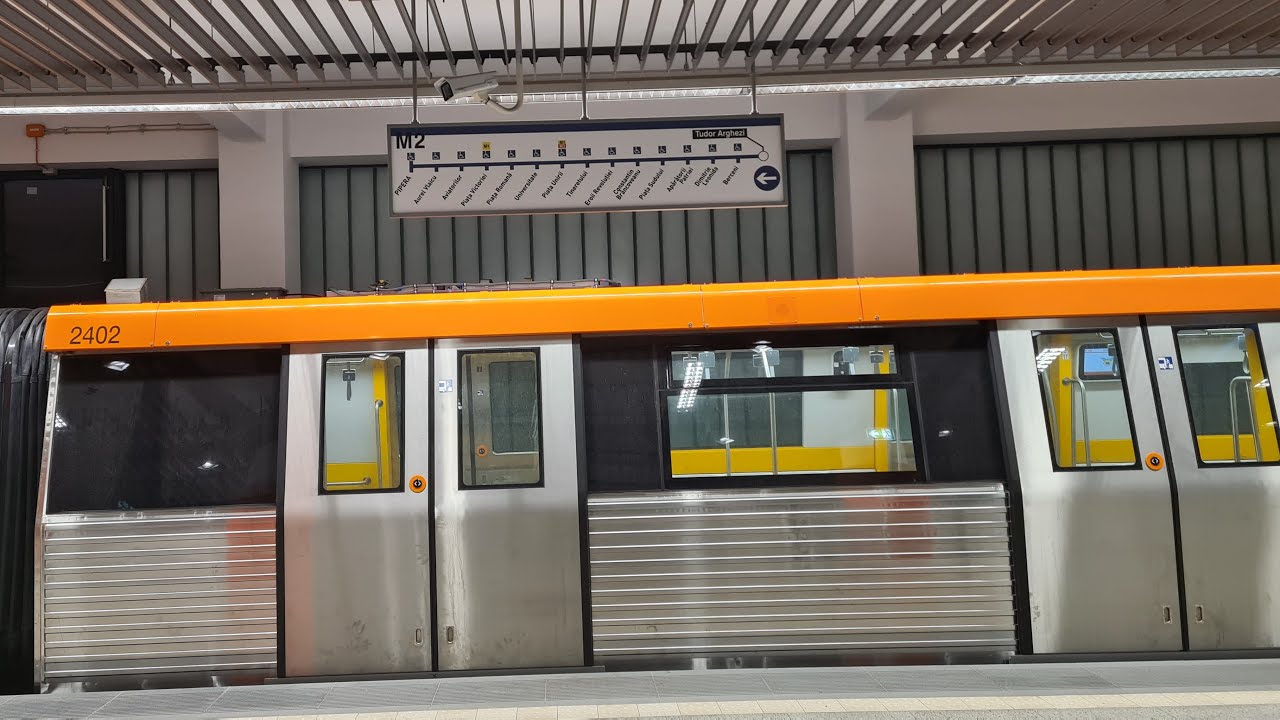 Alstom Metropolis Train 1402-2402 "Giurgiu" in tests beetween Berceni ...