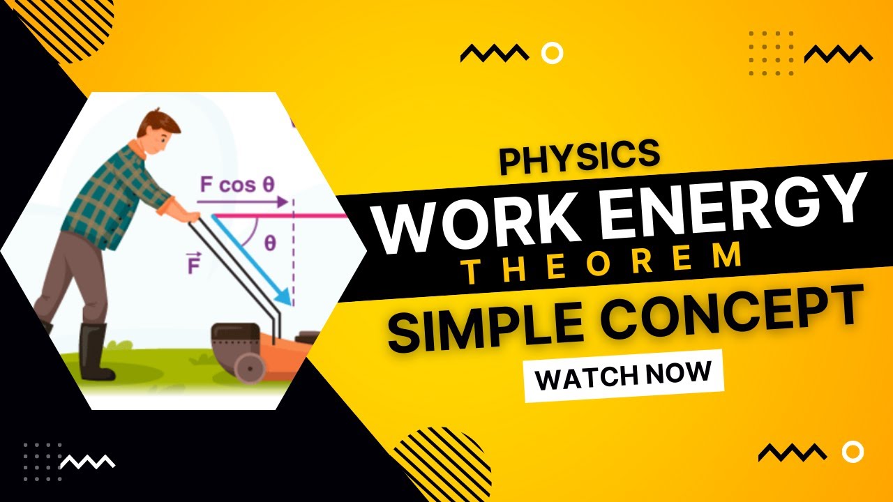 JEE Mains and Advanced | Quick Concept of Work Energy Theorem - YouTube