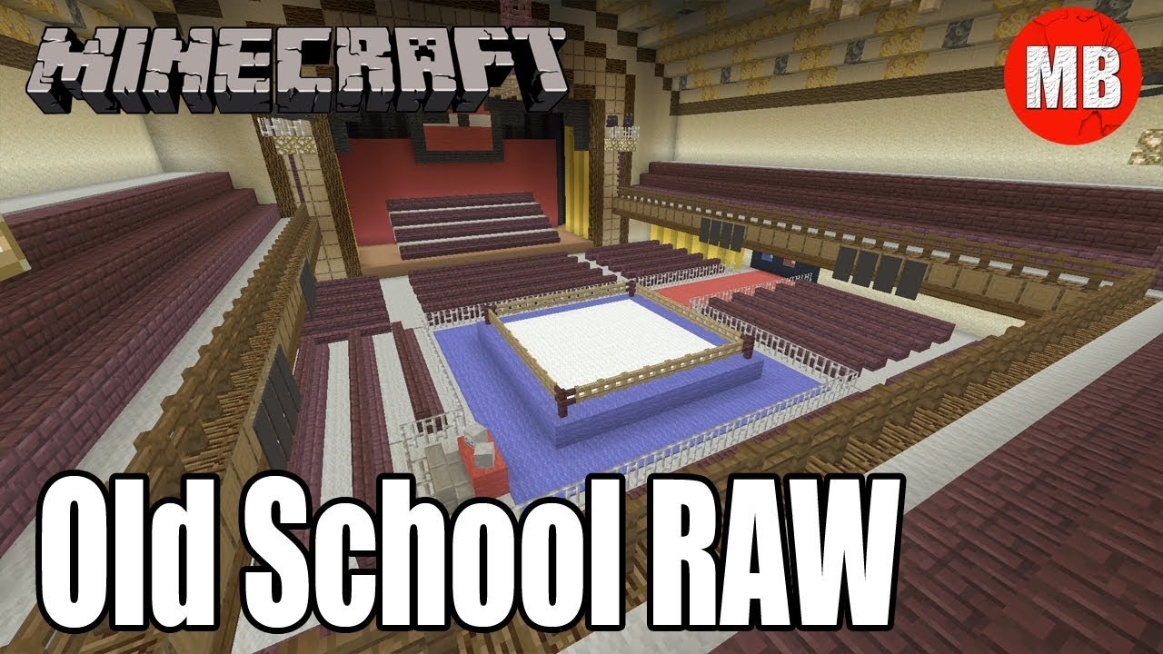 WWE Minecraft Arena | Old School Monday Night RAW (RAW 25) - YouTube