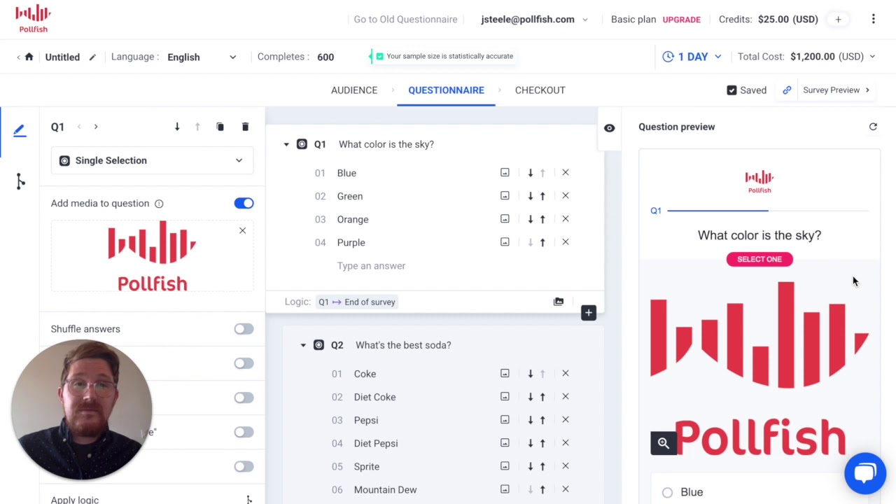 How To Create An Image Survey by adding Pictures, Audio and Video - YouTube