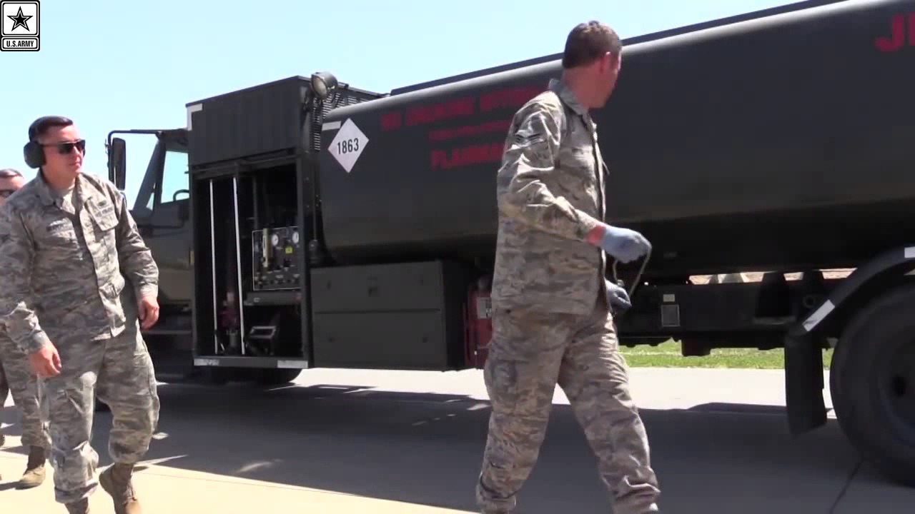 Military | A-10 Ground Fueling With R-11 Refueler Truck - YouTube