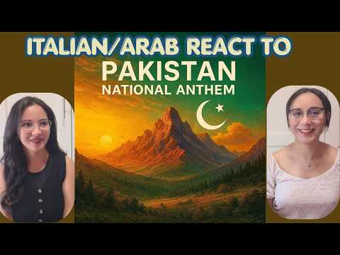 Italian/Arab react to PAKISTAN NATIONAL ANTHEM #pakistan #pakistannationalanthem #reaction