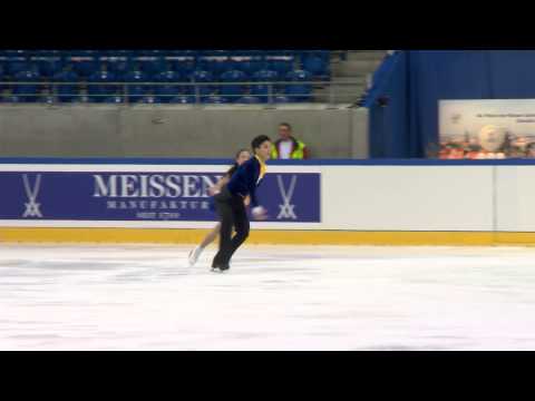 ISU 2014 Jr Grand Prix Dresden Free Dance Danielle WU / Spencer SOO CAN