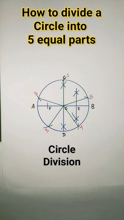 how to divide a circle into 5 equal parts#division of circle#easy#viraltrick#shorts#ytshorts# ...