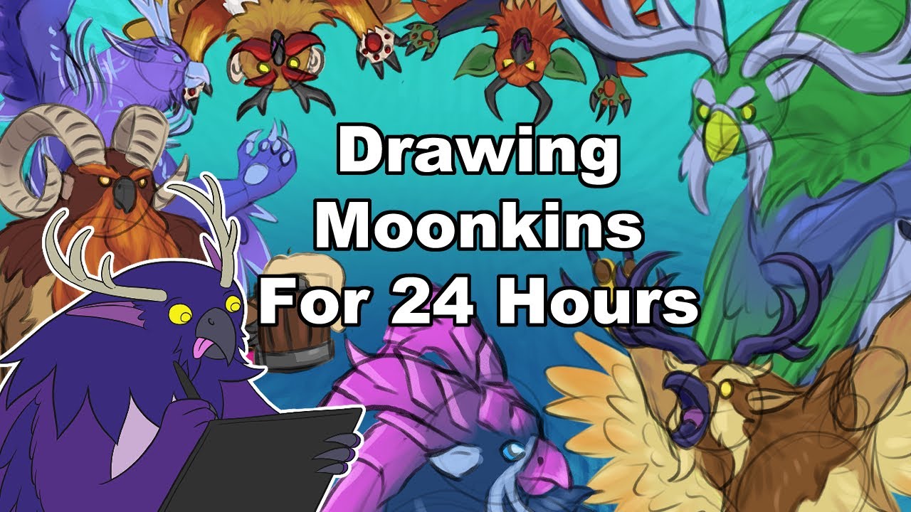 Art Quest: March 2025 - Drawing Moonkins for 24 Hours to Cure My ...
