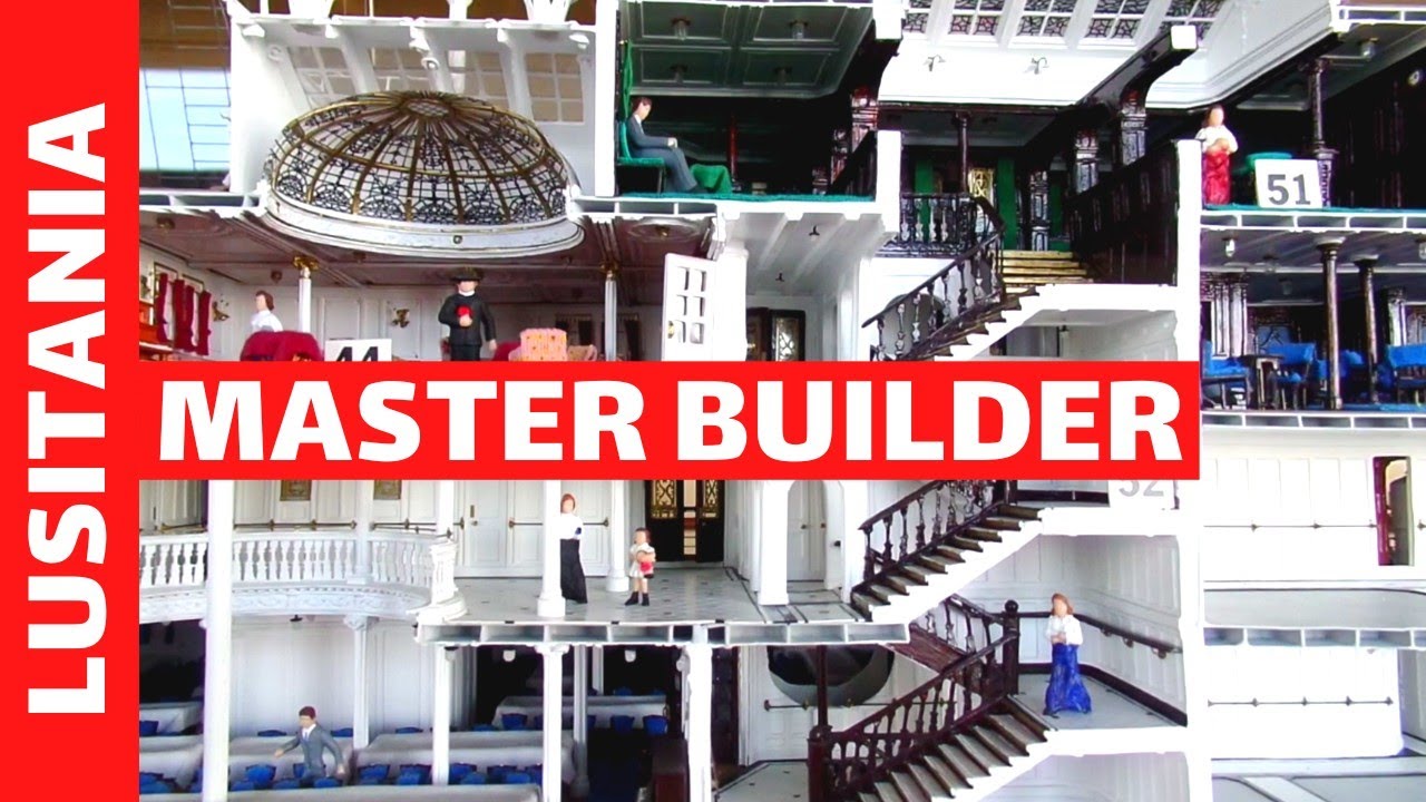 RMS Lusitania Cutaway Model Tribute | Queen Mary Ocean Liner Gallery ...