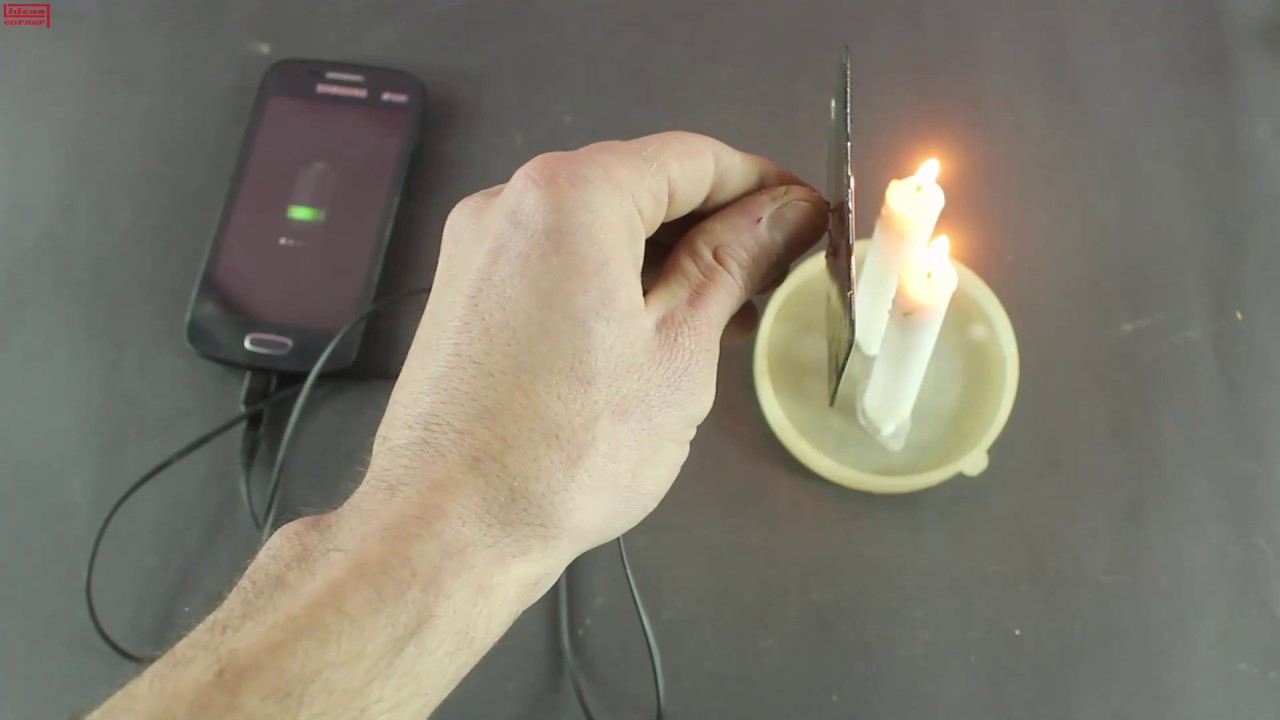 Free Energy Solar Cell With Fire - YouTube