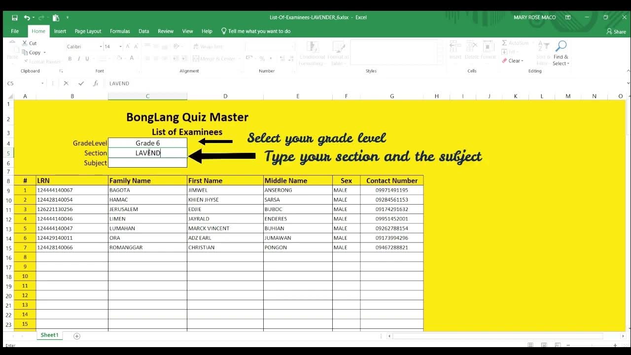 PREPARATION OF STUDENT'S MASTERLIST USING SILVERTEK LMS STUDENT'S LIST TEMPLATE - YouTube