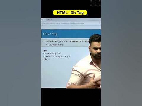 HTML - Div Tag || #incapp #rahulchauhansir #shorts #virelvideo #coding #html #webpage - YouTube