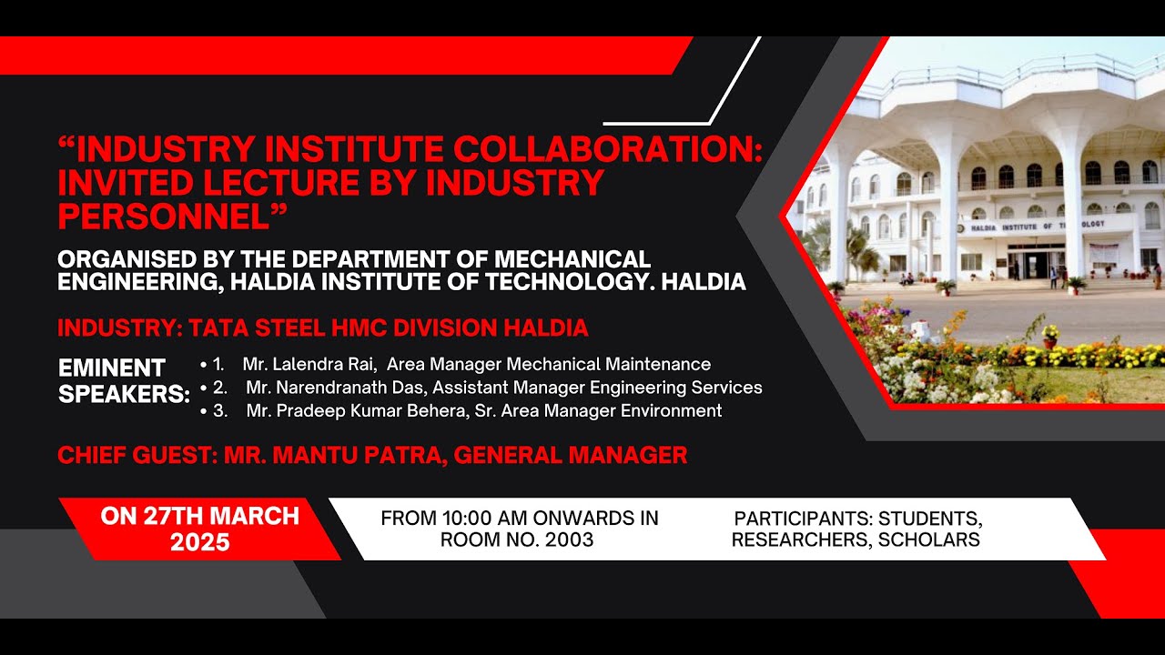 “Industry Institute Collaboration Invited Lecture by Industry Personnel ...