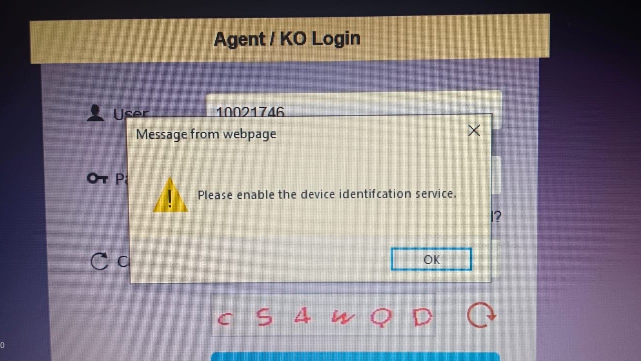 Please enable the device identifcation.. || rmgb bank || jrgb bank ...