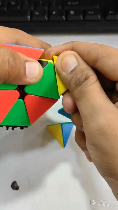 Checkerboard pyraminx pattern #shorts - YouTube