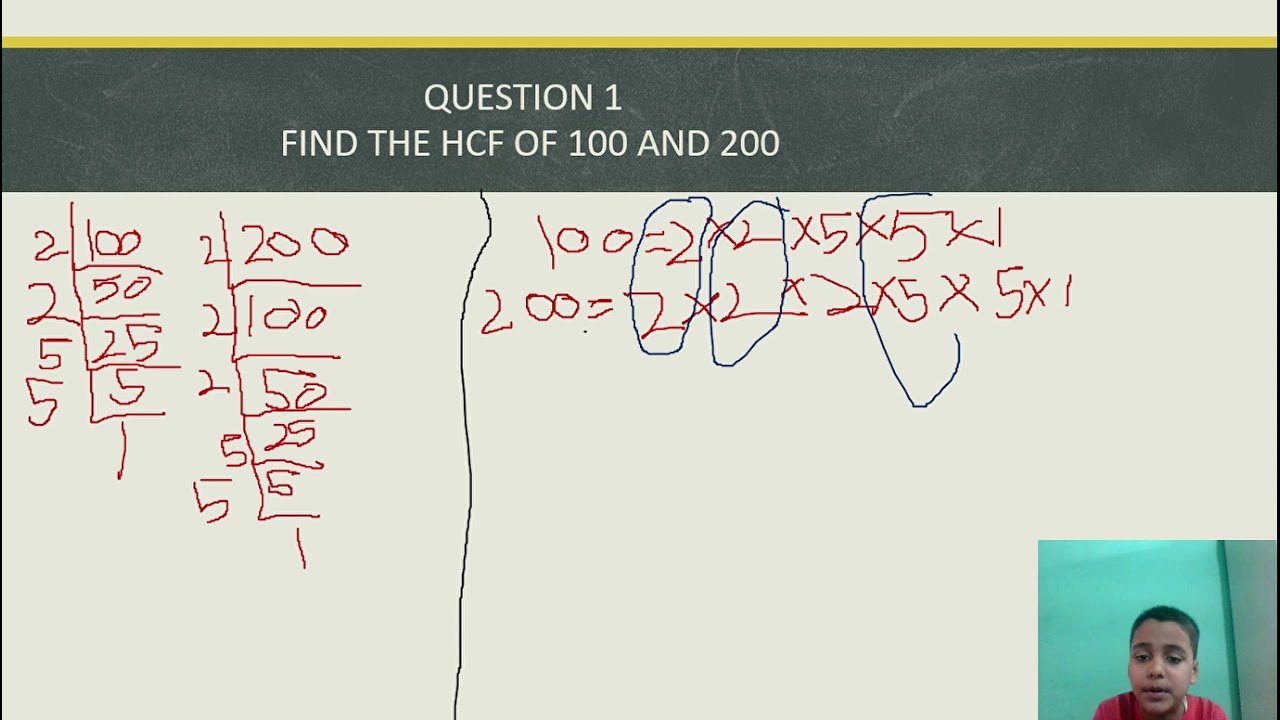 How To Solve An Hcf Maths Youtube