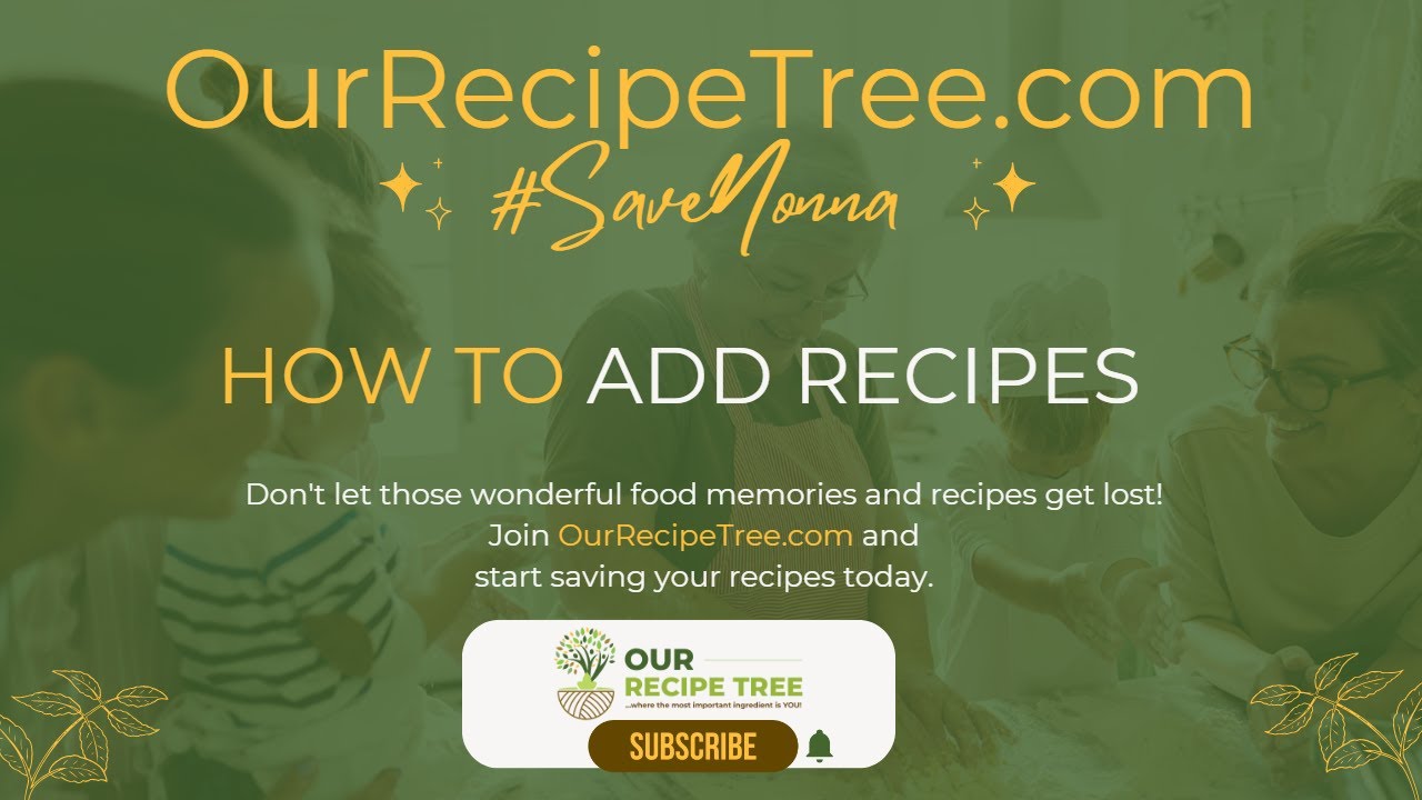 Our Recipe Tree - Add Recipes to Your Recipe Library - Saving Your Food ...