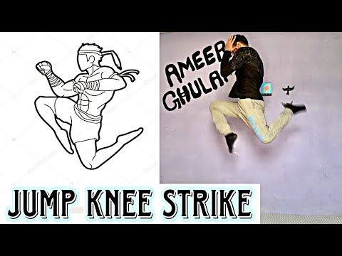how to knee strike | learn flying knee | jump knee totorial | muay thai ...