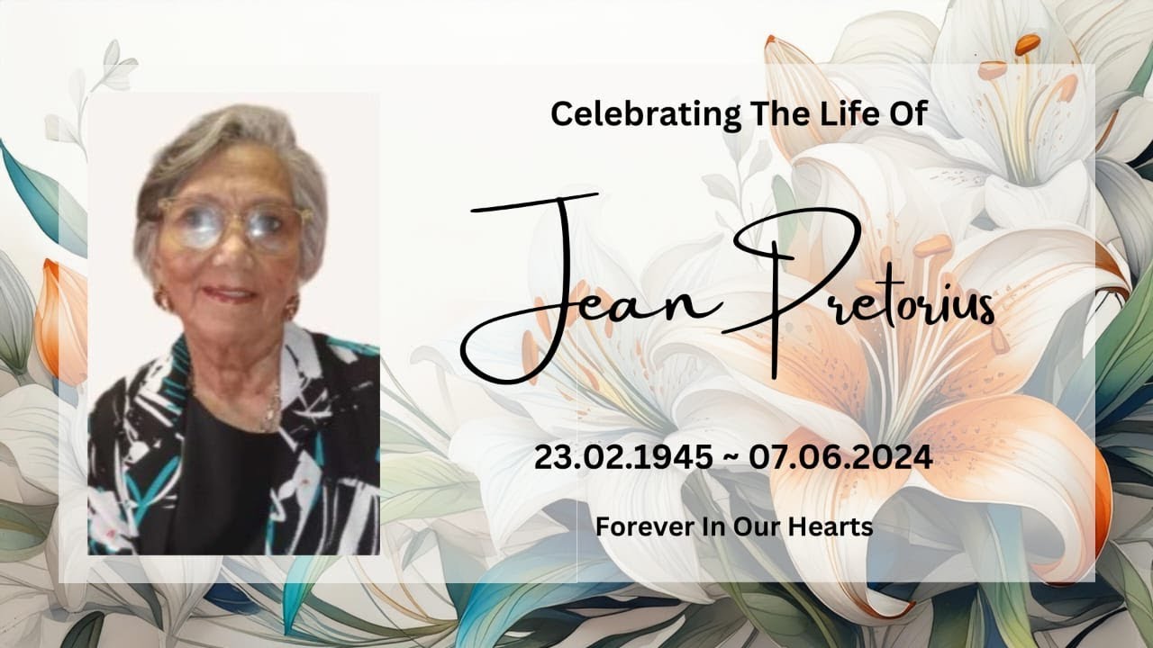 A Photo Memorial of jean Pretorius - YouTube