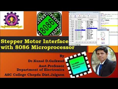 Stepper Motor Interface with 8086 microprocessor (emu 8086) [programming] explanation in Hindi ...