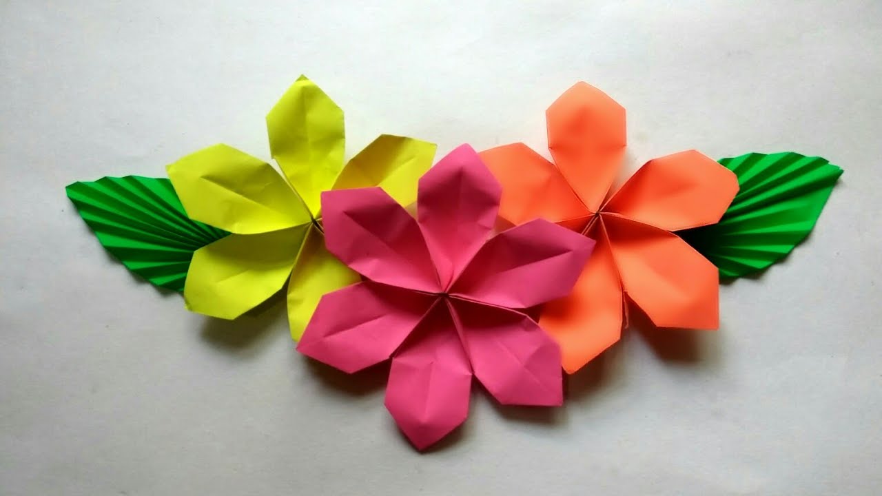Origami Flowers - Cute and Easy Paper Flower for decoration - How to ...