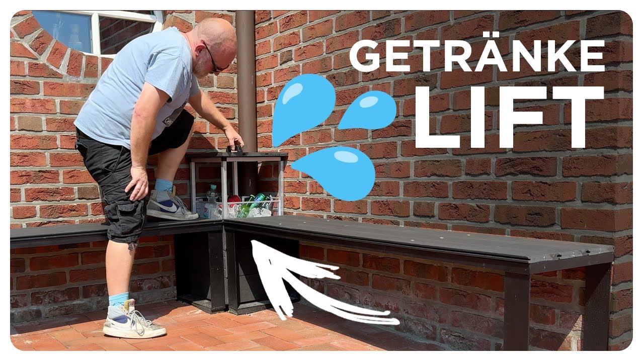 GARTENBANK mit GETRÄNKE LIFT - brauchst DU auch für diesen Sommer! ☀️ ...