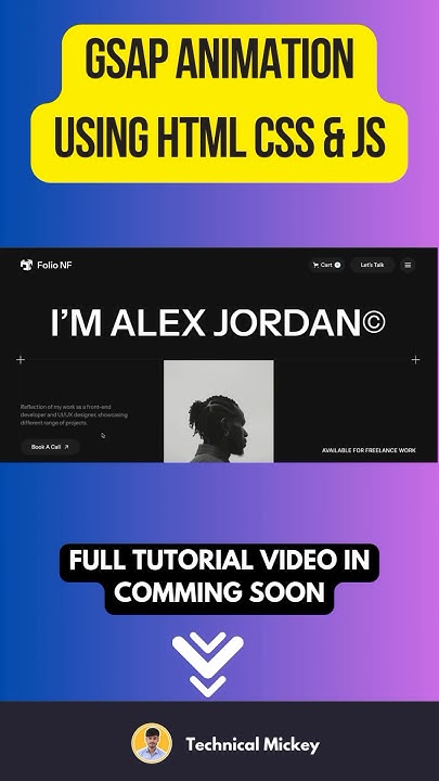Mastering Website Animation with GSAP | Animated Web Design Tutorial - YouTube
