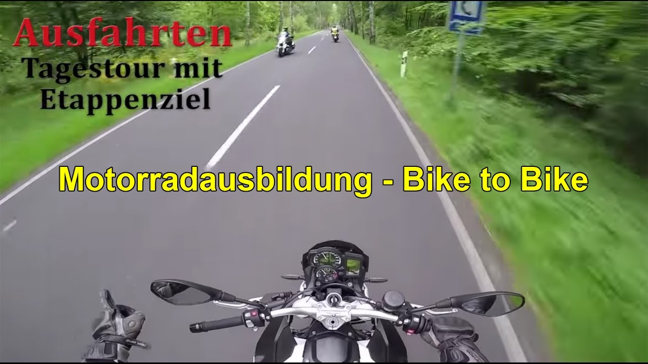 Fahrschule Welling - Motorradausbildung - Bike to Bike - YouTube