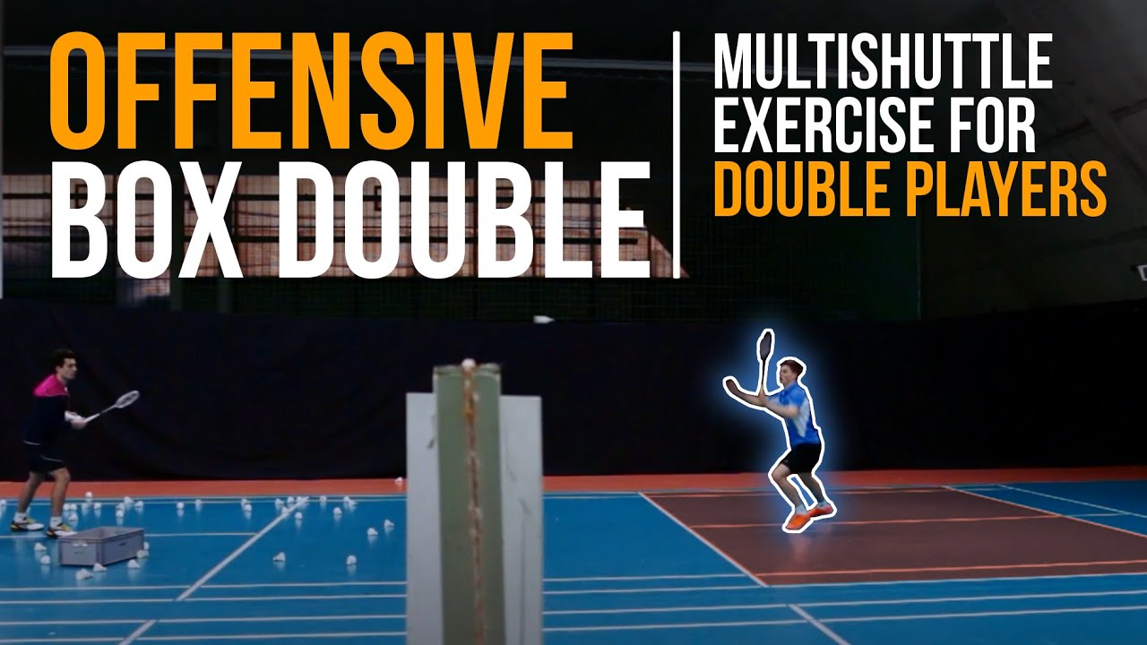 Offensive Box: Badminton multishuttle exercise for footwork in doubles ...